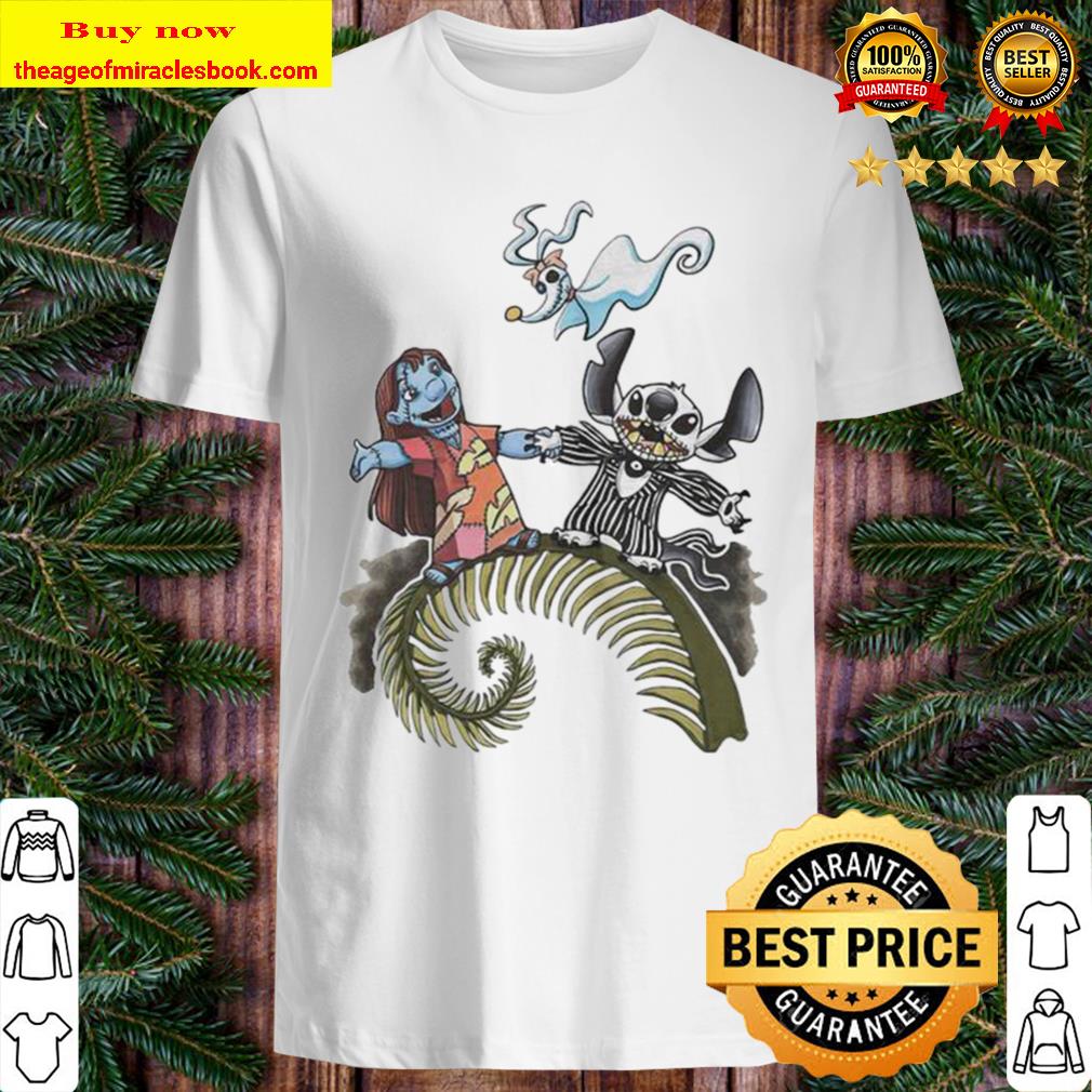 Nightmare stitch and lilo ghost halloween shirt