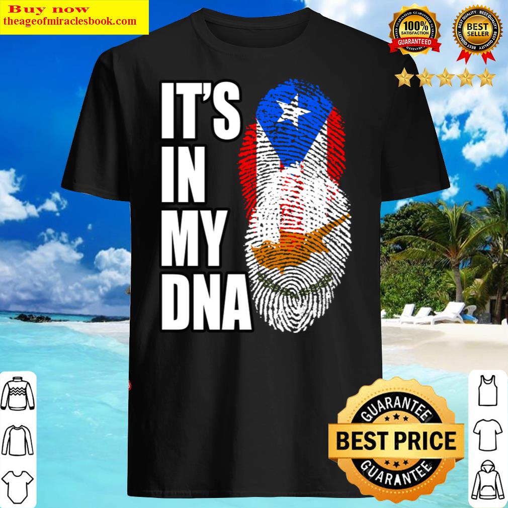 Cypriot And Puerto Rican Mix Dna Flag Heritage Gift Shirt