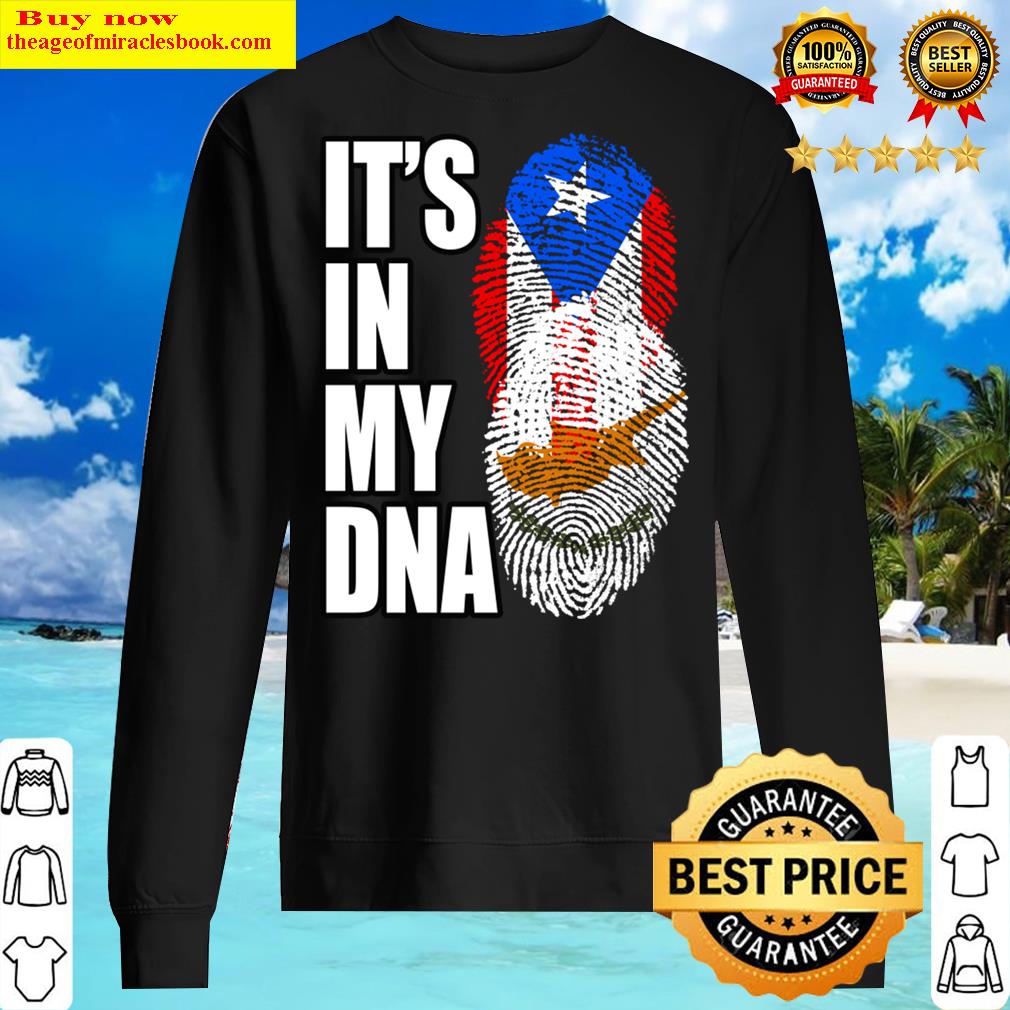 Cypriot And Puerto Rican Mix Dna Flag Heritage Gift Shirt