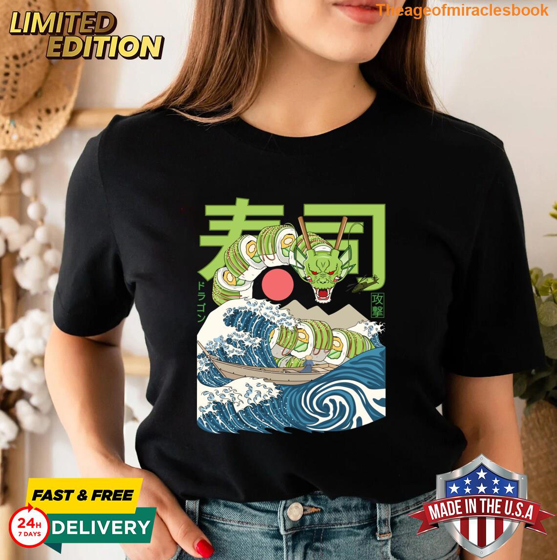 The Great Dragon Roll Off Kanagawa T-shirt